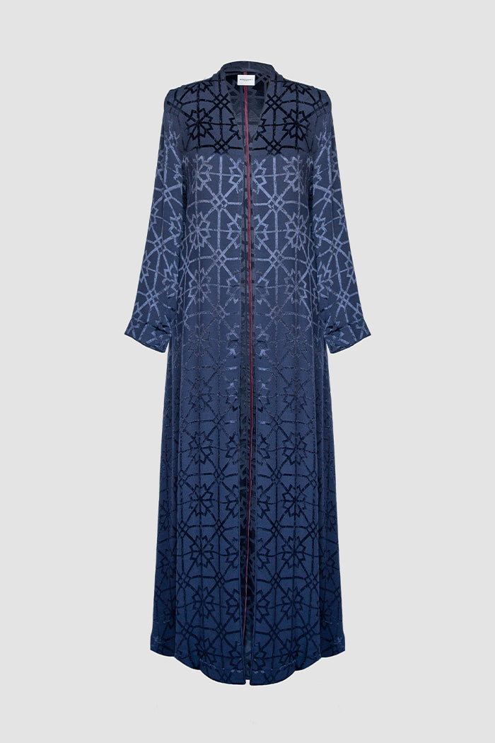 MNPF002-NB Moonlight Concept Navy Blue Motif Jacquard Design